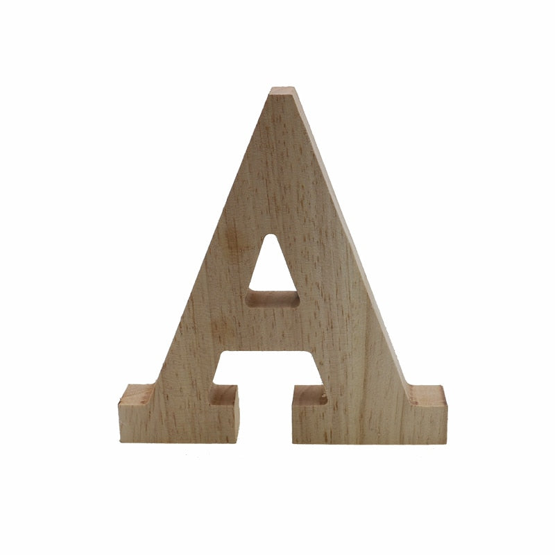 RUNBAZEF Decor Color Wooden Letter 26 Wood English Alphabet Letters ...