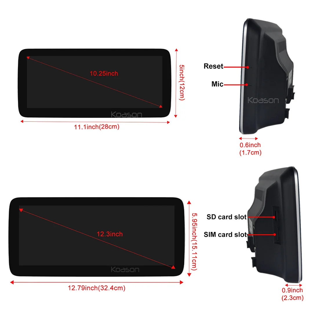 Koason Android Screen Upgrade Apple CarPlay Android Auto GPS Navigation ...