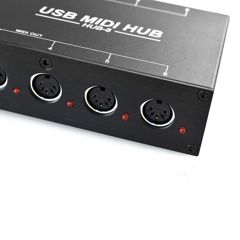 DOREMiDi NEW HUB-8 MIDI 6x6 USB MIDI Host x2 USB 3.1 MIDI Hub Box