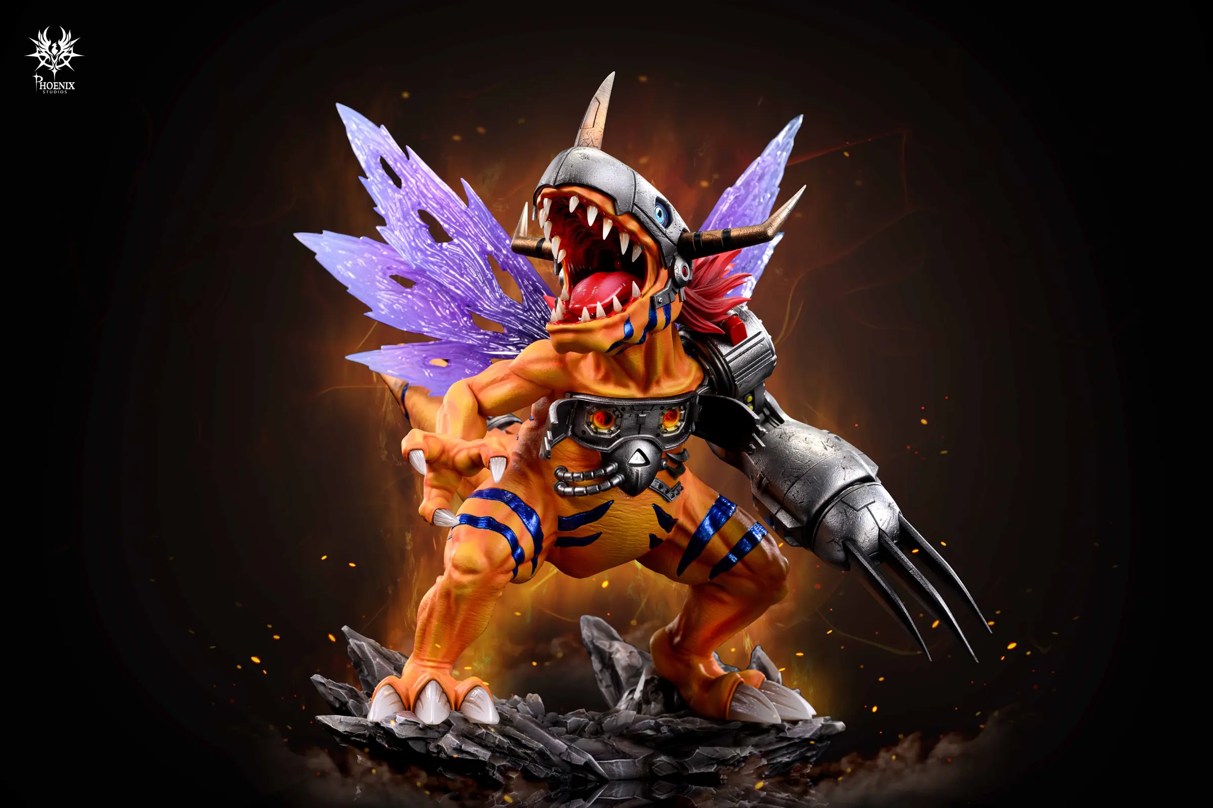 Small & Big Scale MetalGreymon - Digimon Resin Statue - Phoenix Studio