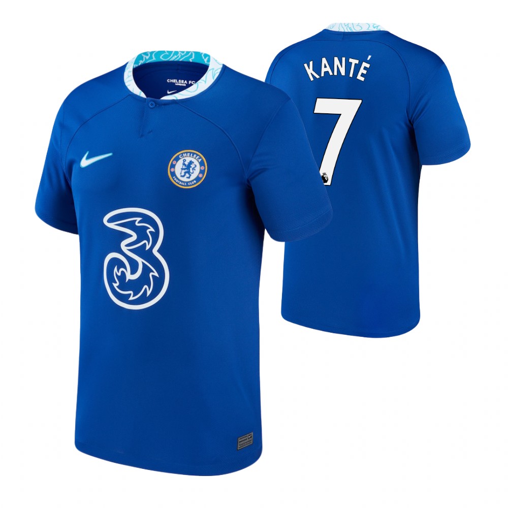 Chelsea FC N'Golo Kante 7 Home Shirt Kit Kids & Junior 2022-2023 With ...