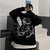 ARCHERY ANGEL PRINT KNIT SWEATER