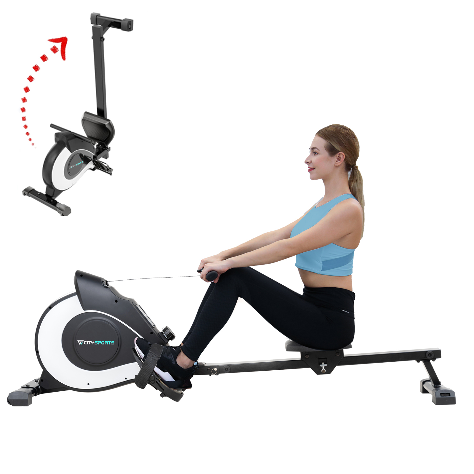 CITYSPORTS Rowing Machine - Foldable Rowing Machine for Home Gym ...