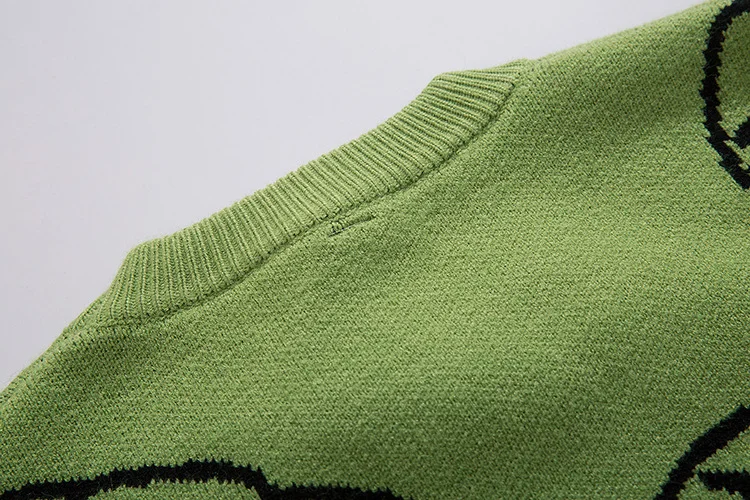 CUTE DINOSAUR KNIT PULLOVER SWEATER