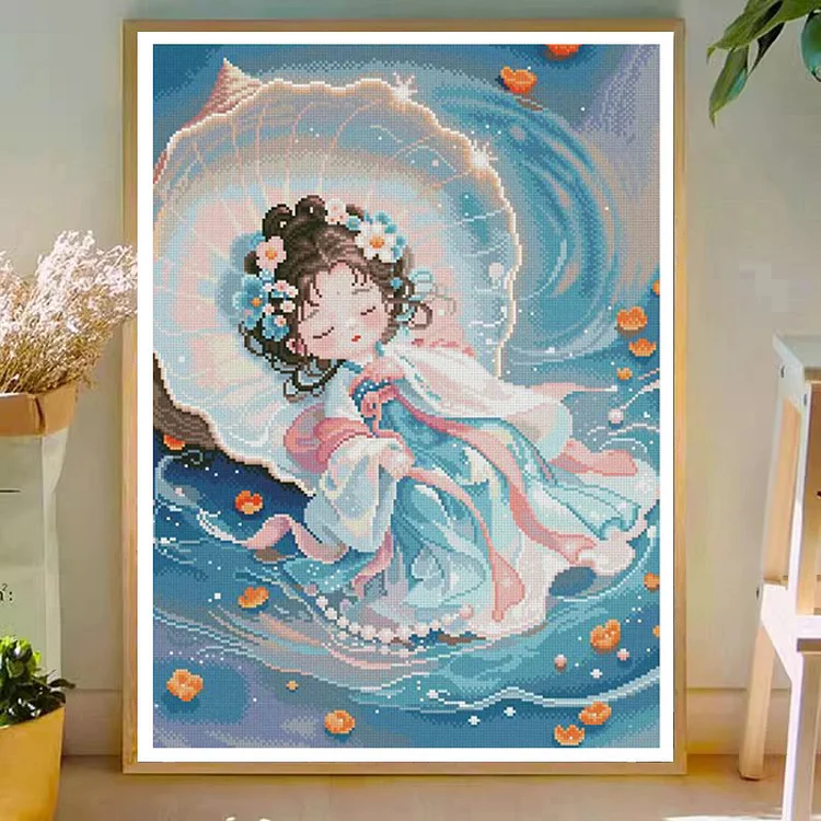 Mona Lisa Brand - Little Sea Shell Fairy- 11CT - 3 Strands Threads ...