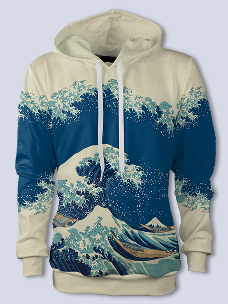 Kanagawa Big Wave Japanese Hoodie