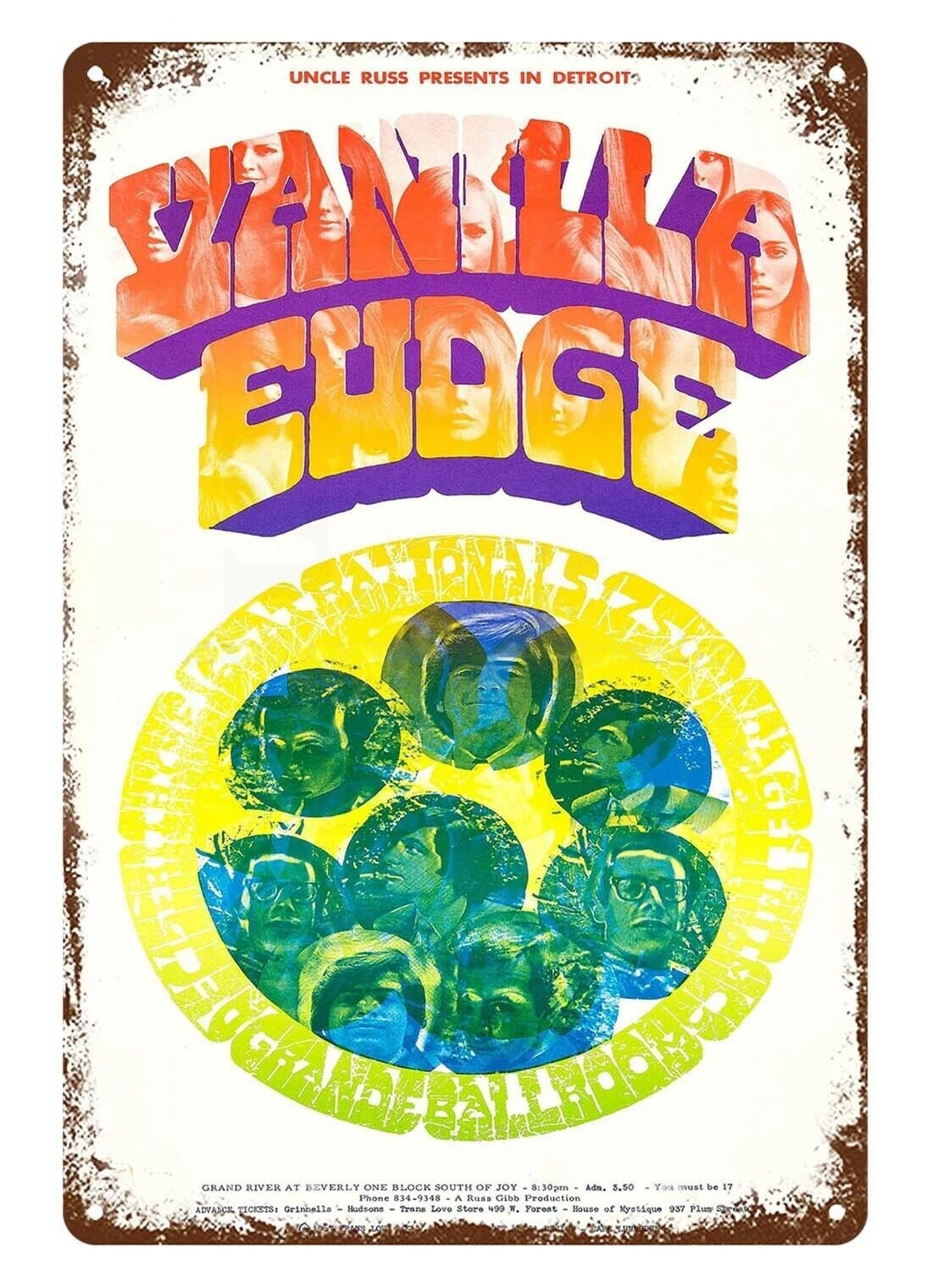 20*30cm/30*40cm-Vanilla Fudge-Metal Tin Signs