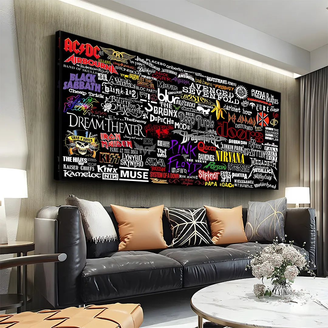 Rock Band Canvas Wall Art