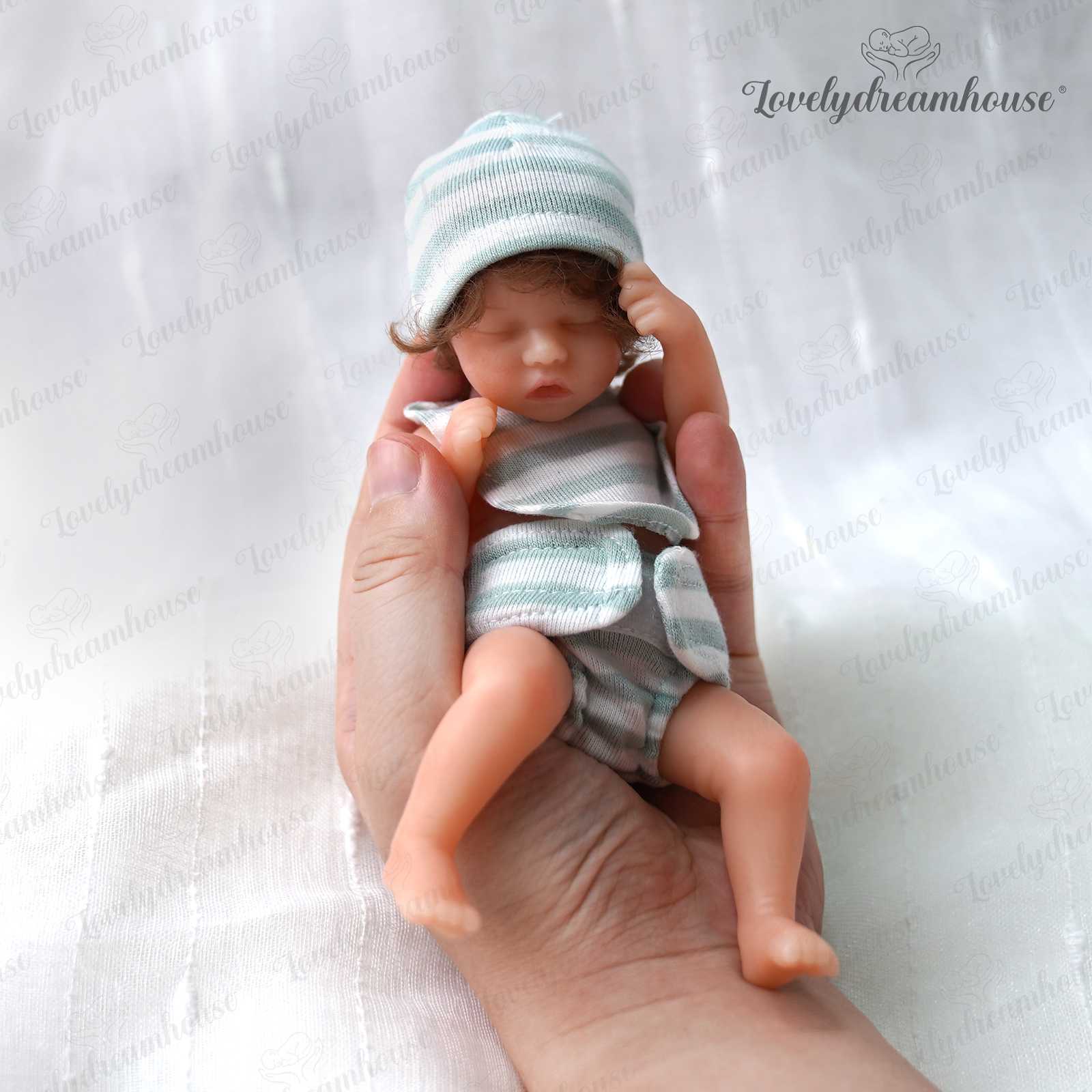 Patience 6'' Miniature Reborn Doll Soft Full Silicone Body Girl