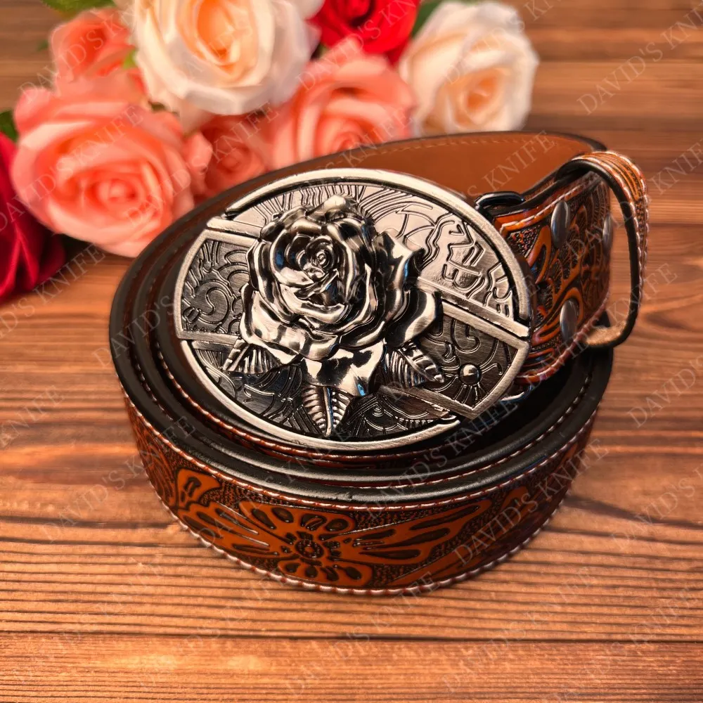 Sunflower&Longhorn&Rose Vintage Western Belts