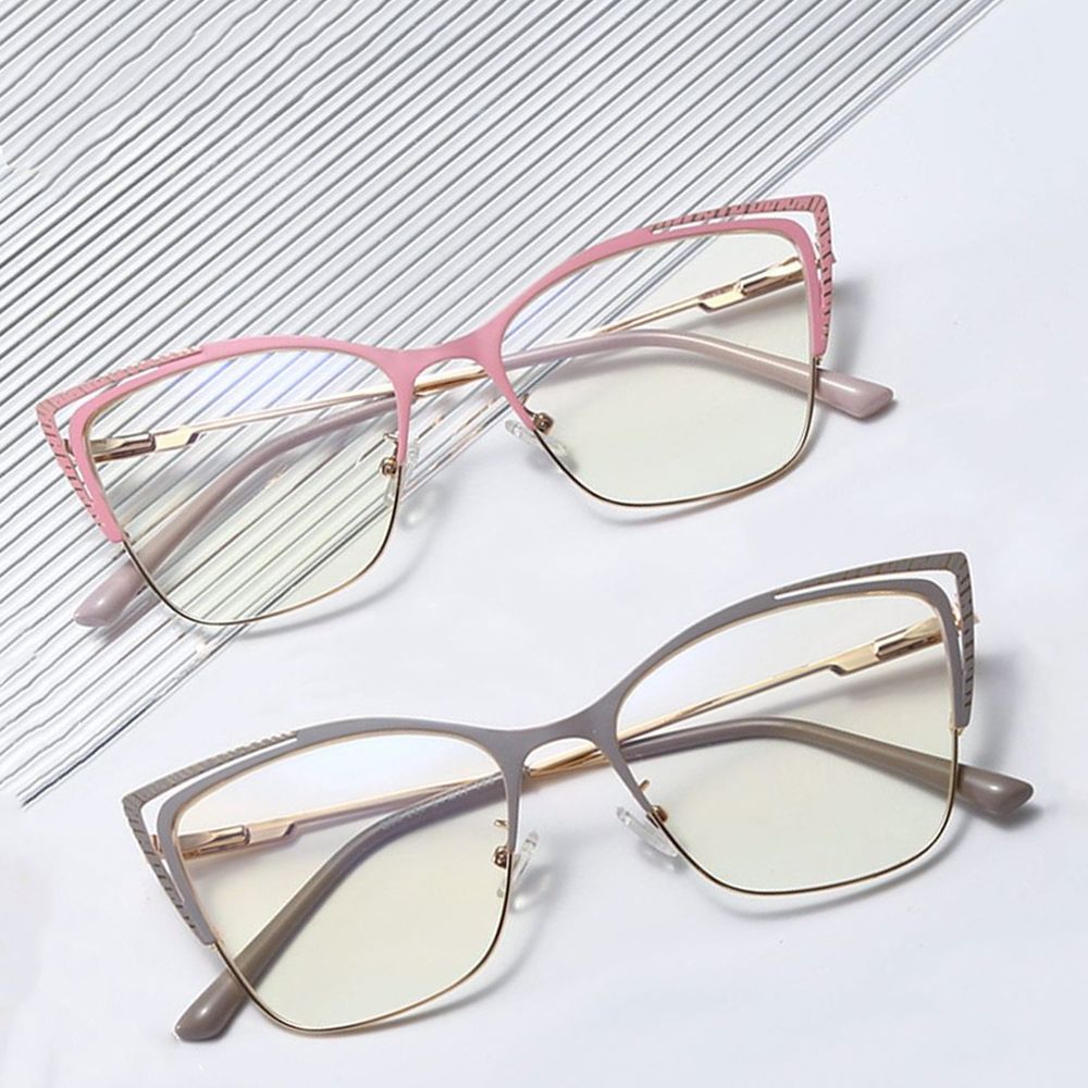Blue Light Blocking Glasses for Women Trendy Office Cat Eye Frame ...