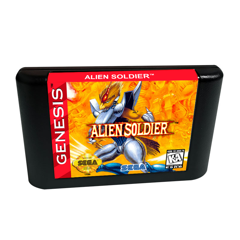 Alien Soldier MD Game For SEGA Genesis & Mega Drive - 16 Bit Game Cartridge