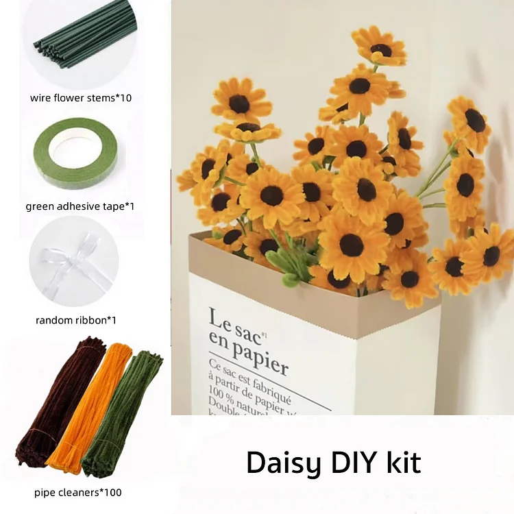 Pipe Cleaners DIY Kit - Daisy