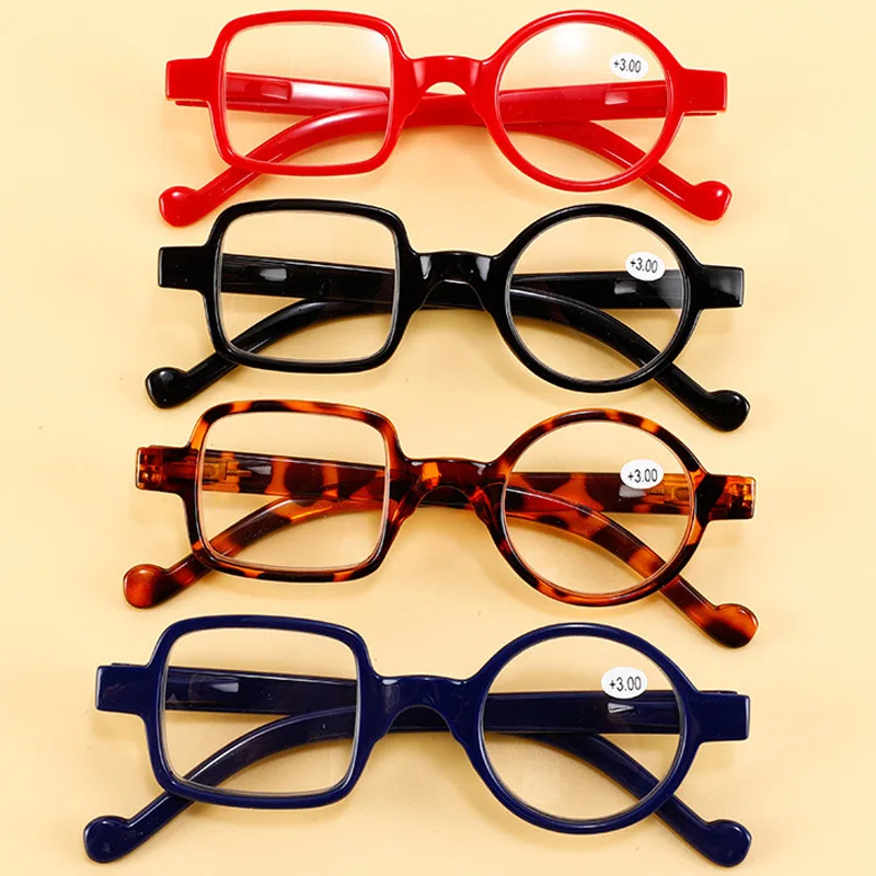 Unisex One Square One Circle Farsightedness Glasses Ladies Men ...