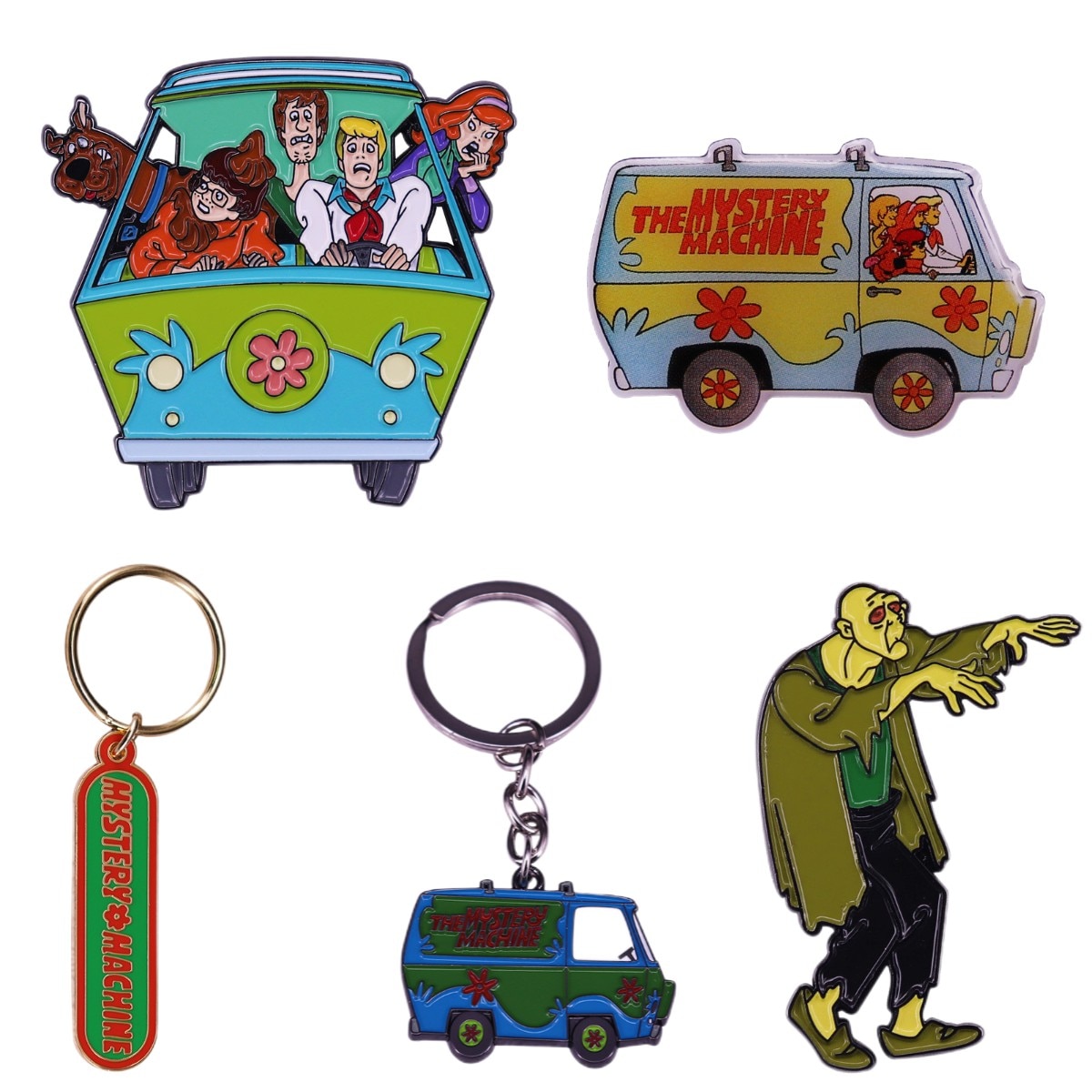 Scooby-Doo Funny Cartoon Enamel Pin Panel Van Mysterious Machine Brooch ...