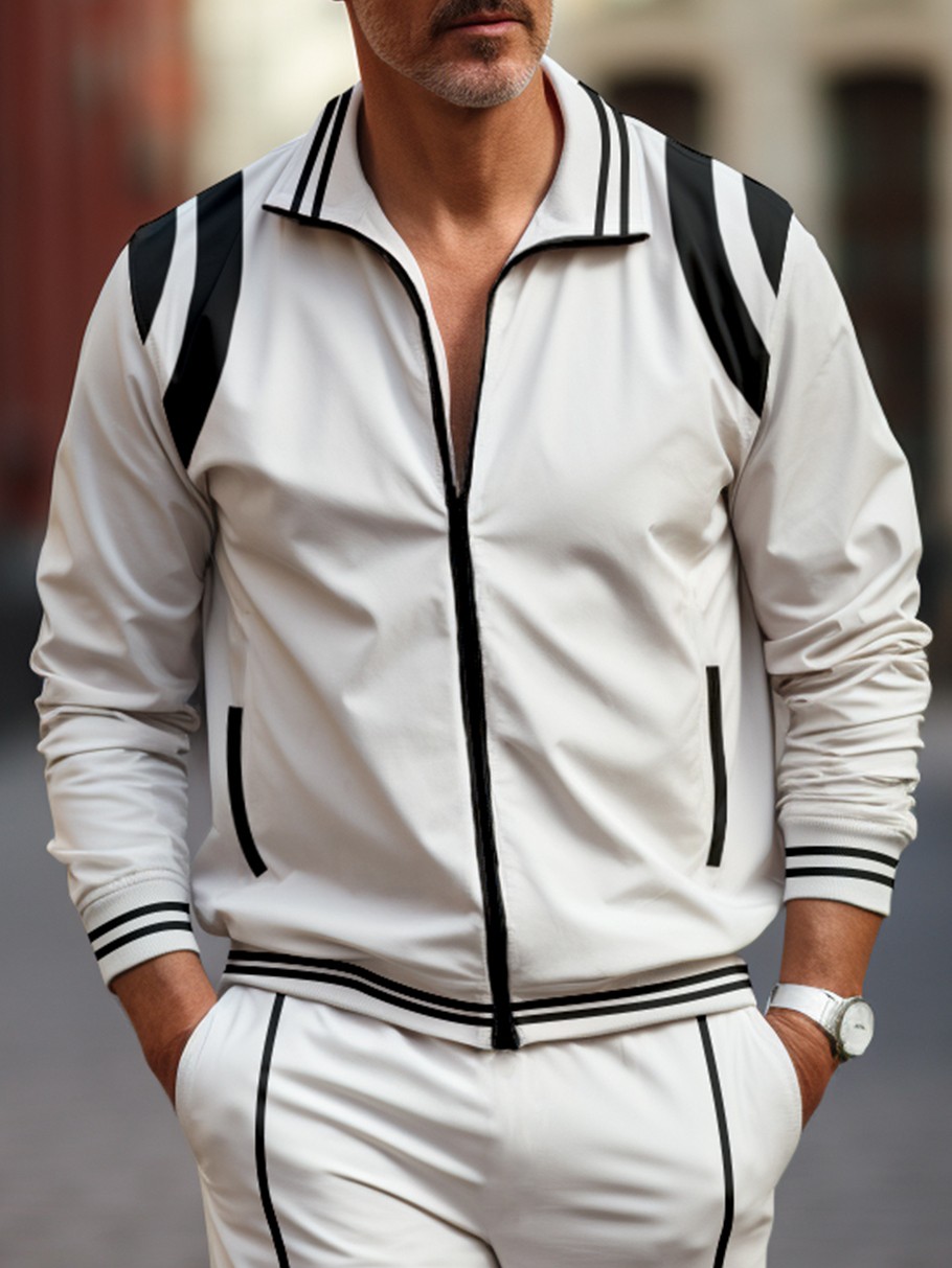 Men's 70s-80s Retro Classic Tracksuit