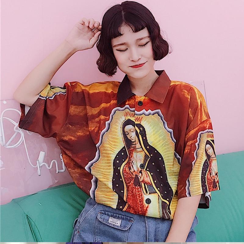 VINTAGE VIRGIN MARY BLOUSE