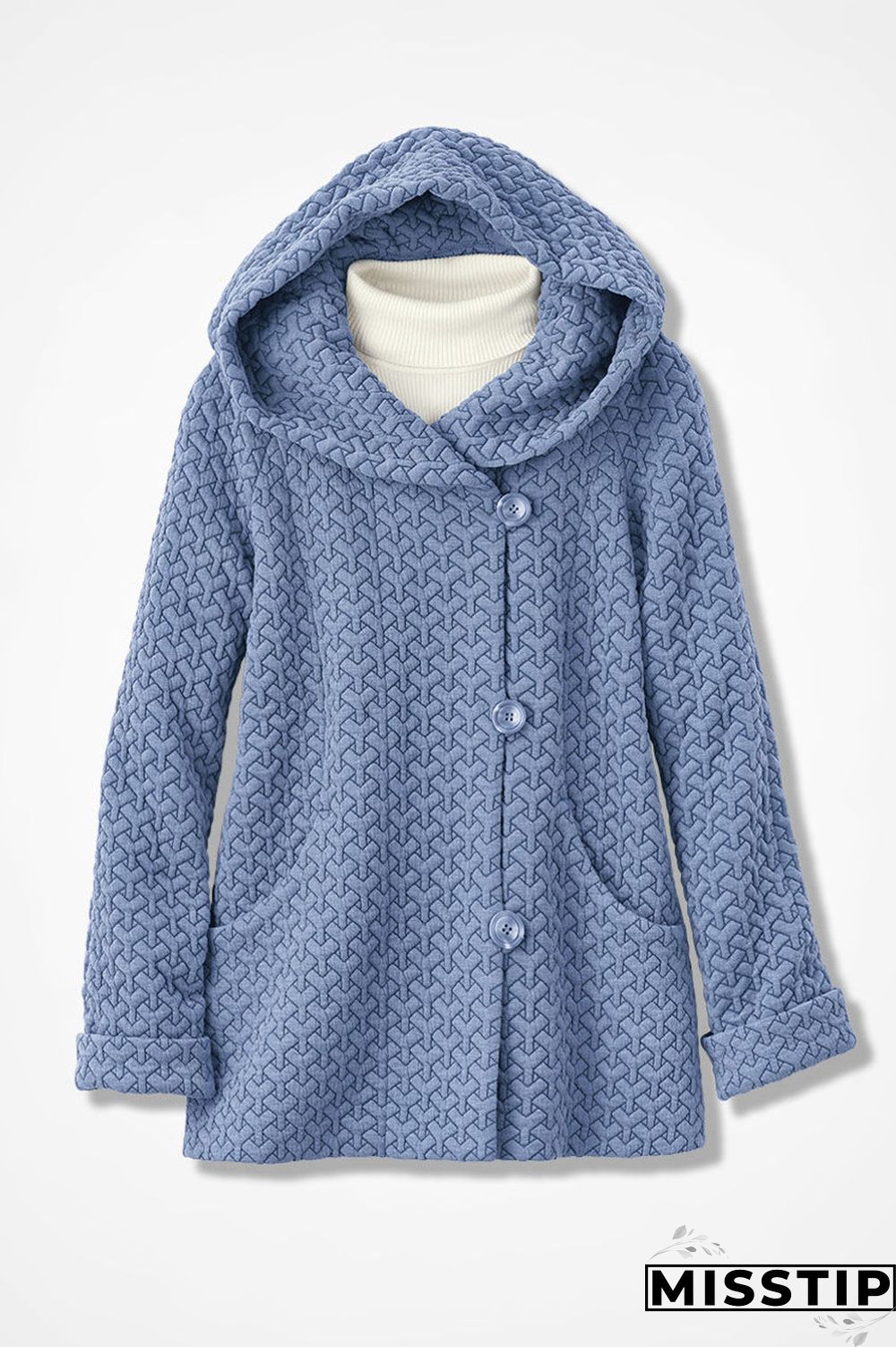 First Frost Textured Knit Coat - MissTip