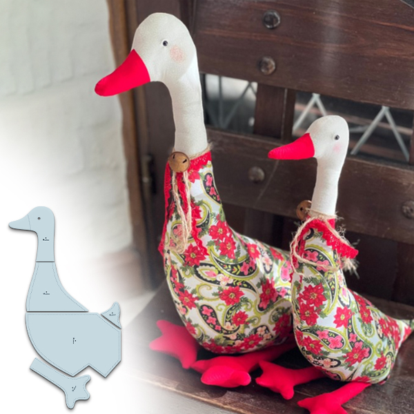 DIY Patchwork Fabric Goose Sewing Template – with Instructions
