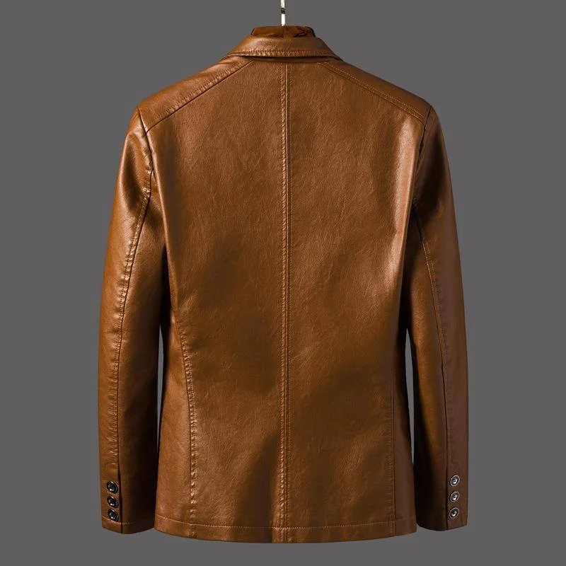 Men's Classic Style Leather Jacket