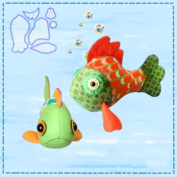 Cute Fish Creative Templates Set