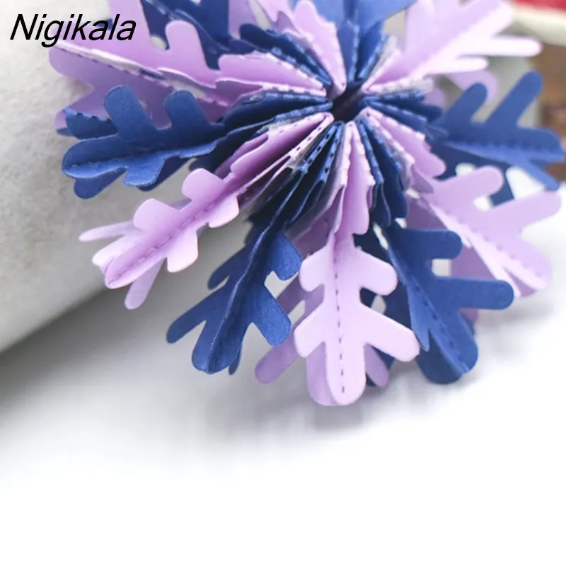 Nigikala Cutting Dies Snowflake DIY Paper Cutting Scrapbook Paper Cards ...