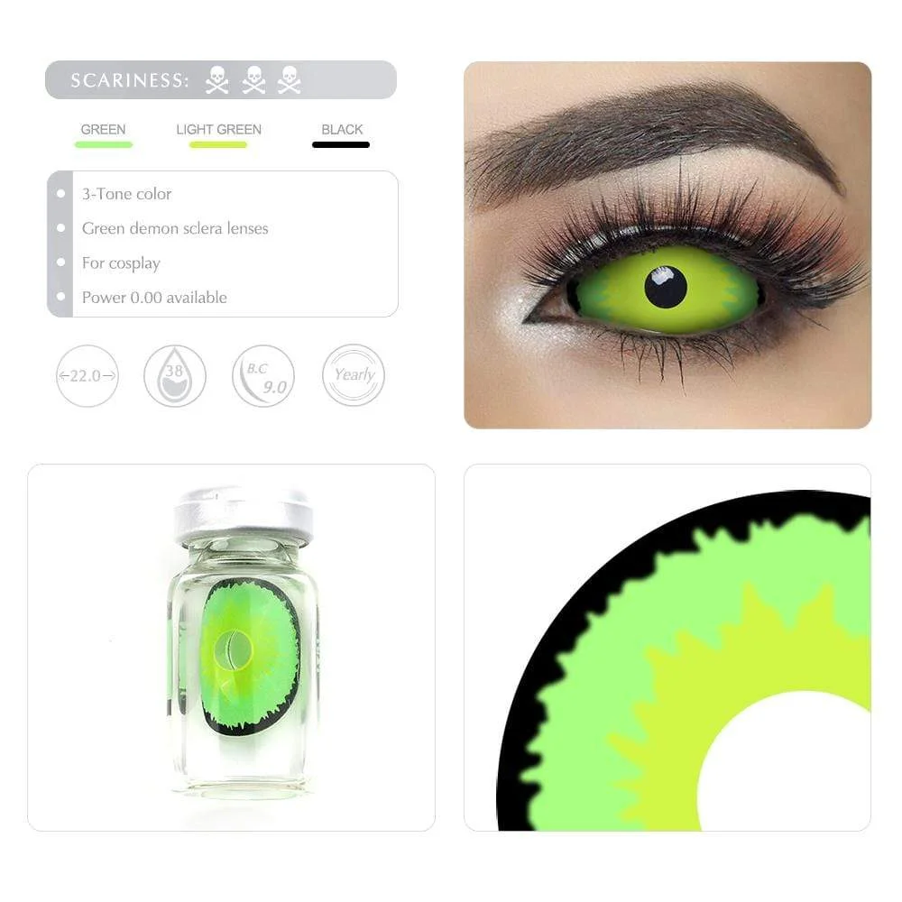 Green Demon Sclera Lenses | FreshGo