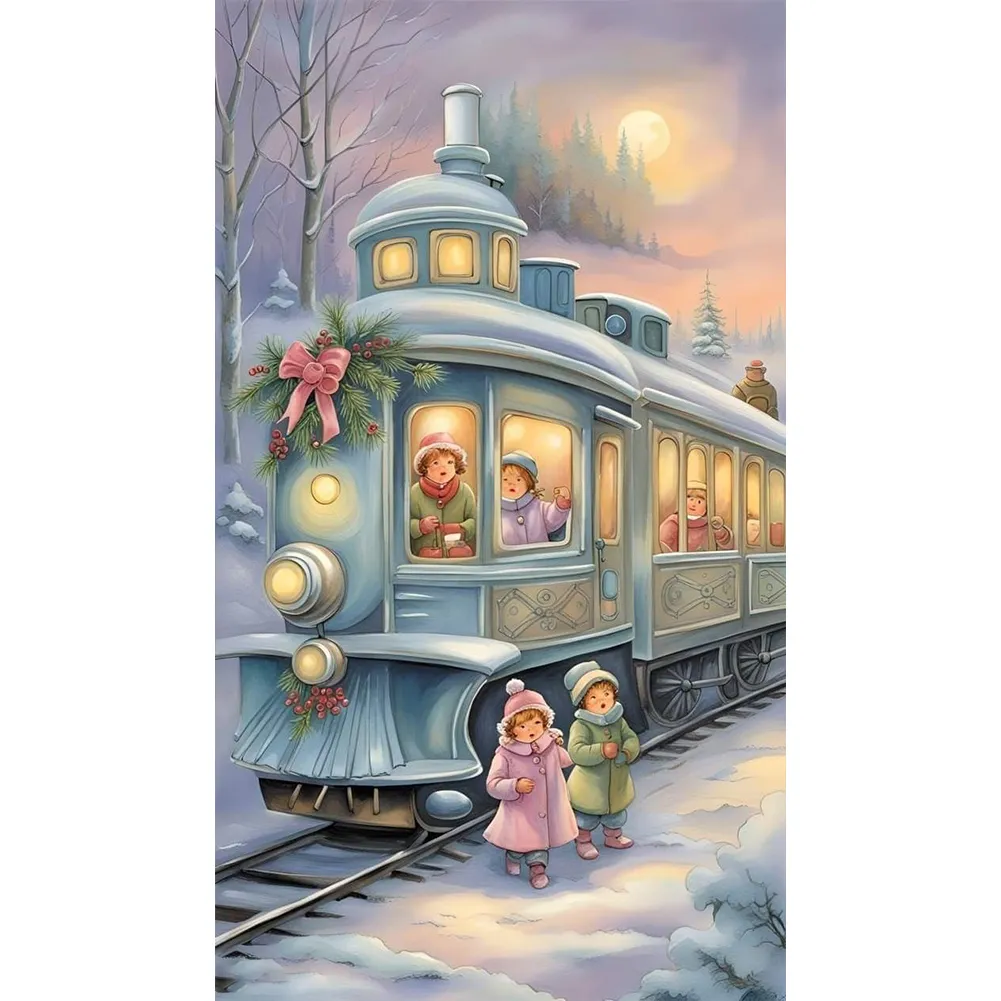 Train (velvet cloth) AB drill full round/square diamond painting