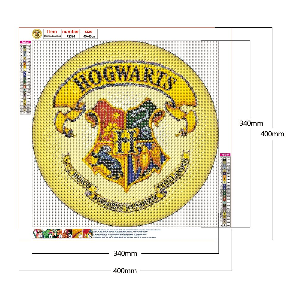 Diamond Painting - Full Round - Sigil Badge Harry(40*40cm)