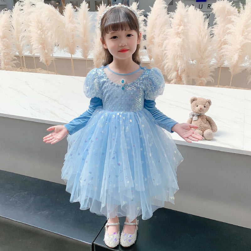 Kid Baby Girl Princess Ice Snow Legend Aisha Dress