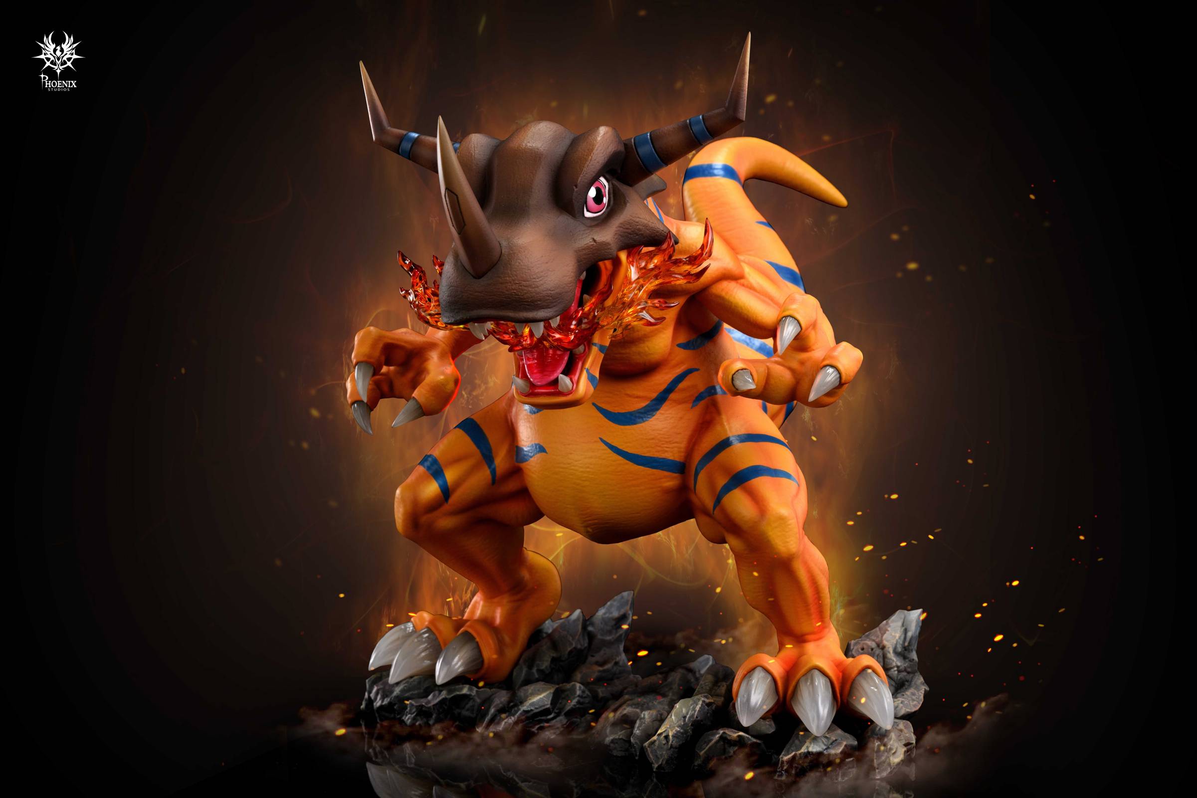 MH Scale Greymon - Digimon Resin Statue - Phoenix Studio