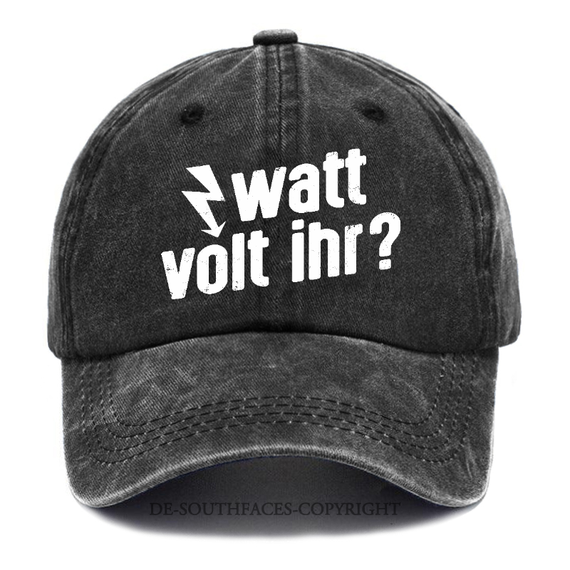 Watt Volt Ihr? Baseball Cap