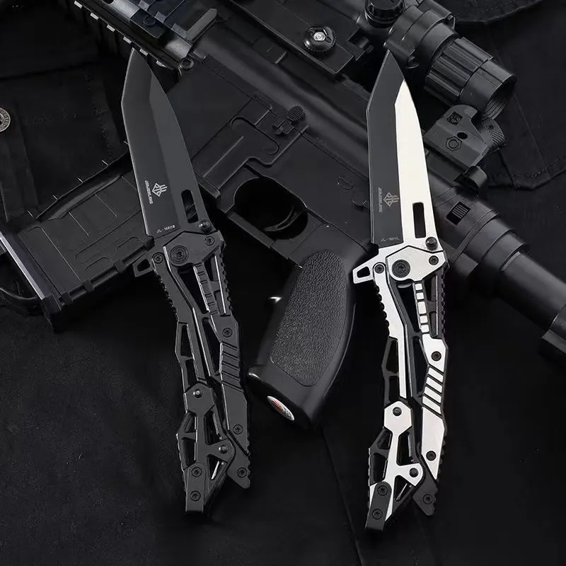 Pocket Knife Blade Unique Mechanical Lock Mechanism