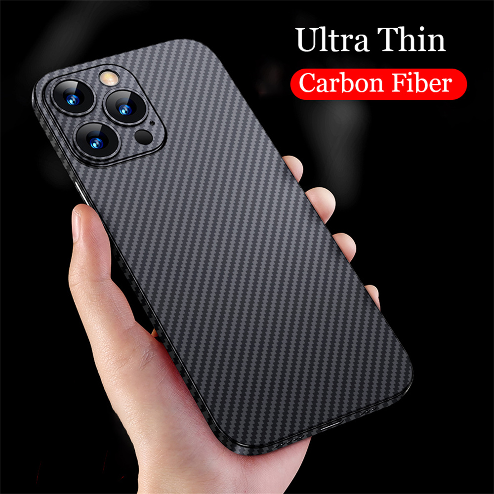 Luxury Ultra Thin Carbon Fiber Matte Case For iPhone