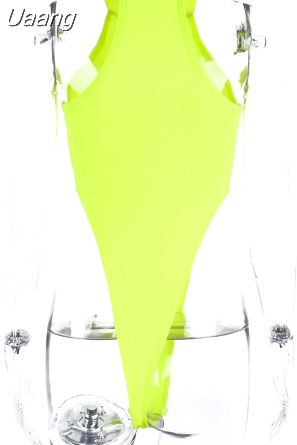 Uaang High Street Bodycon Neon Bodysuits Summer Colorful Sleevelss ...