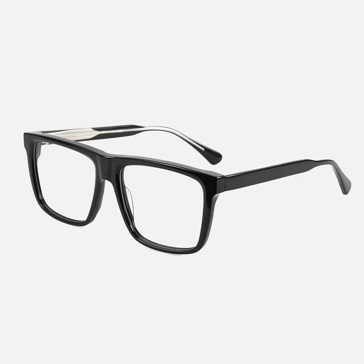 ZENOTTIC 2024 Acetate Optical Glasses Large Frame Square Non ...