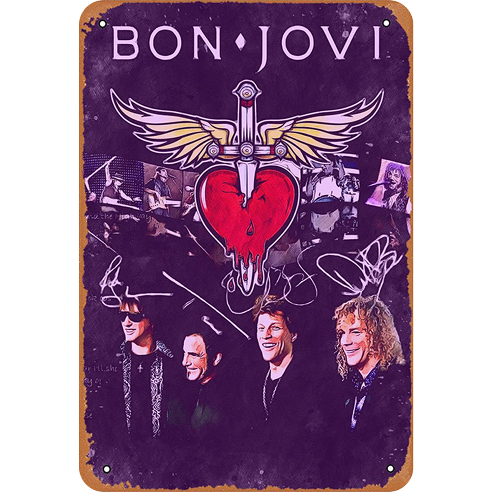 Bon Jovi - Metal Tin Signs(8*12Inch/12*16Inch)