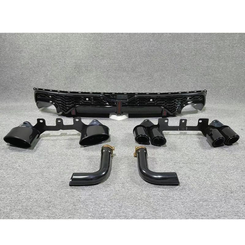 Audi Q7 SQ7 2020-2023 TO RS-R style Rear Diffuser and tips Modification ...
