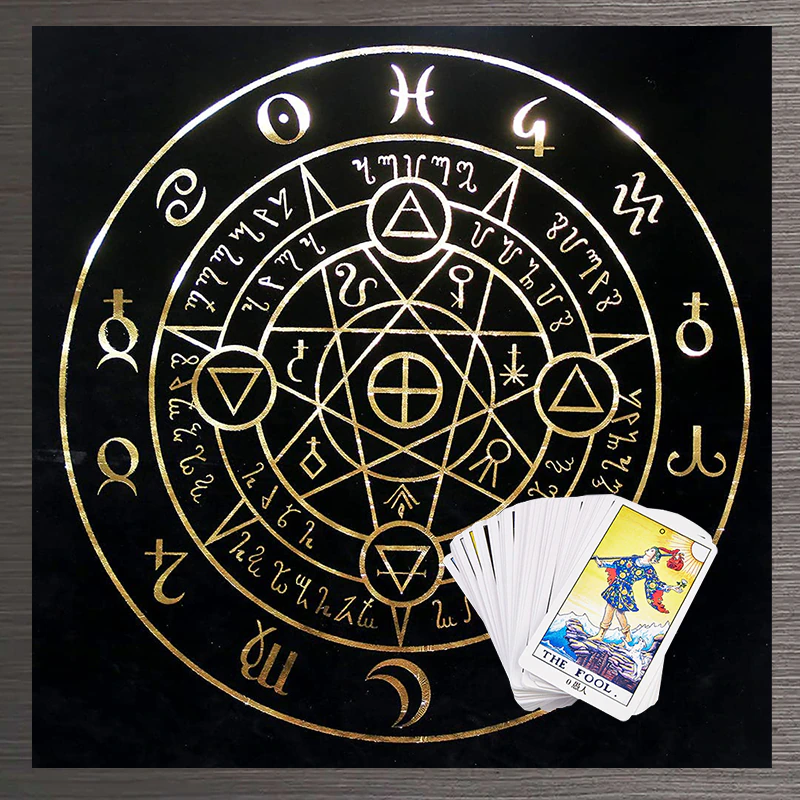 Nigikala Card Tablecloth 12 Constellations Divination Tarot Mat Magic ...