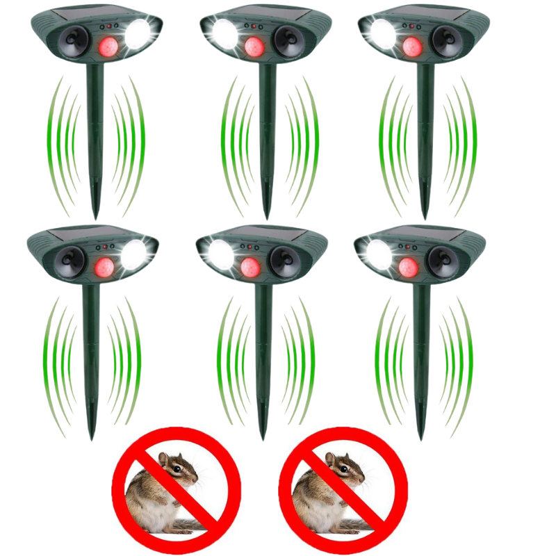 Ultrasonic Chipmunk Repeller - Solar Powered - Get Rid of Chipmunks in ...