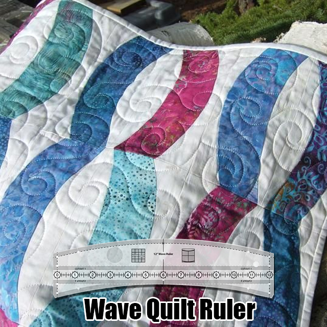 Wave Quilt Ruler - With Instructions