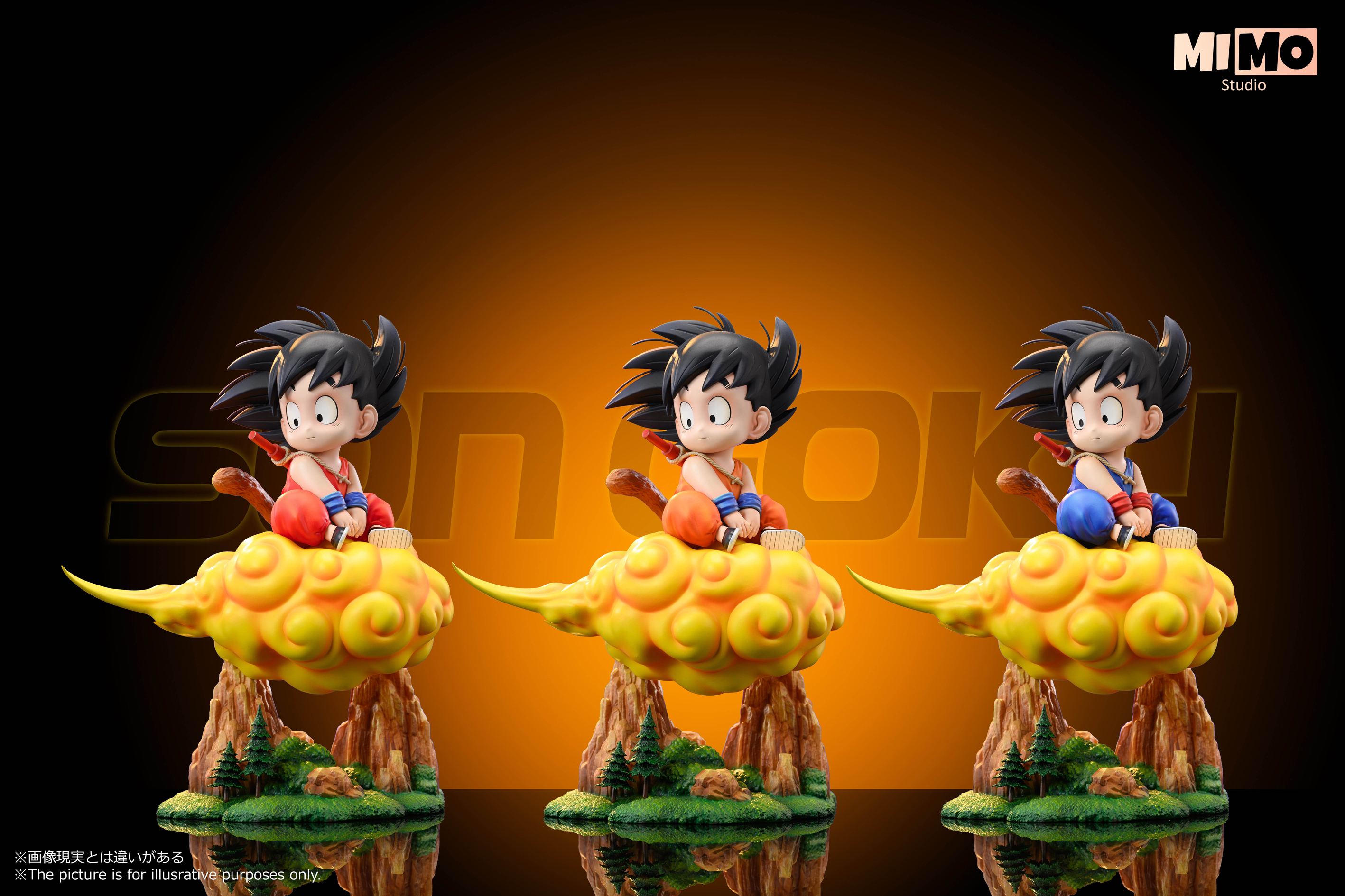 Flying Nimbus Son Goku - Dragon Ball Rein Statue - Mimo Studio