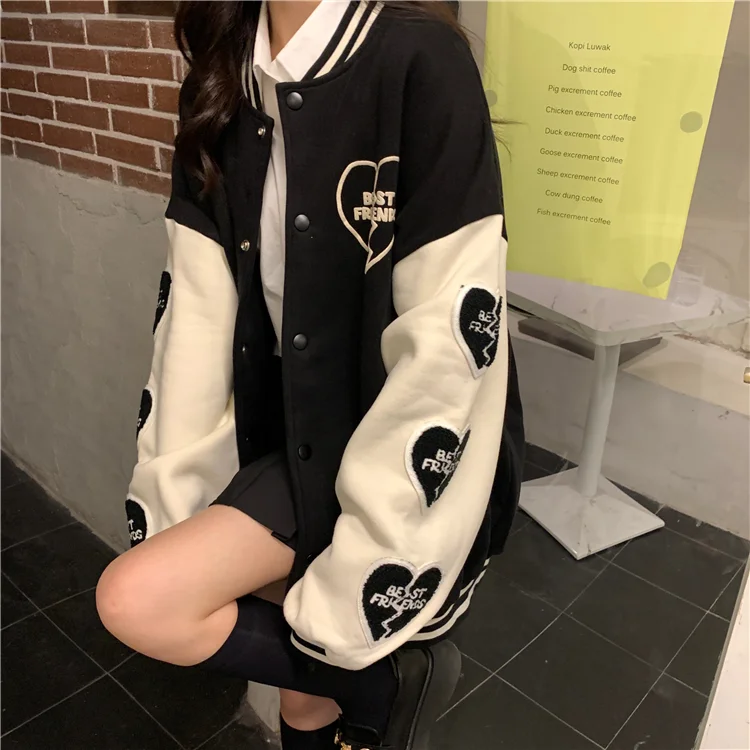 VINTAGE CONTRAST BASEBALL JACKET