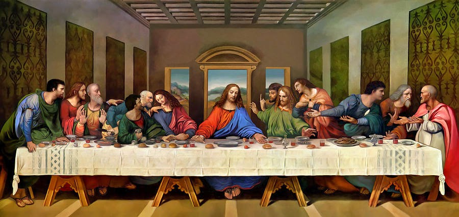 The Last Supper (velvet cloth) AB drill full round/square diamond painting