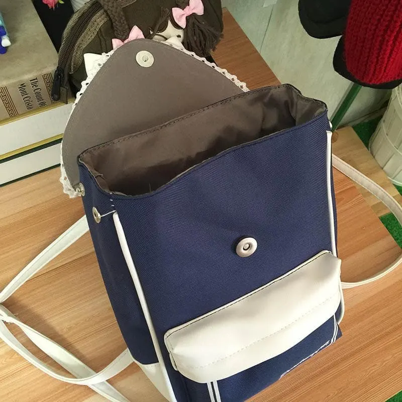 5 Colors Kawaii Harajuku Sailor Canvas Backpack SP178832