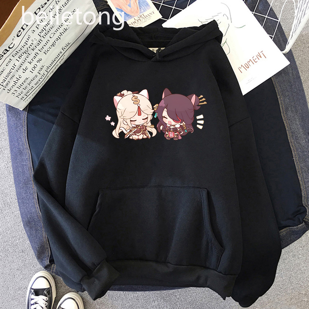 Genshin Impact Chibi Beidou and Ningguang Hoodie