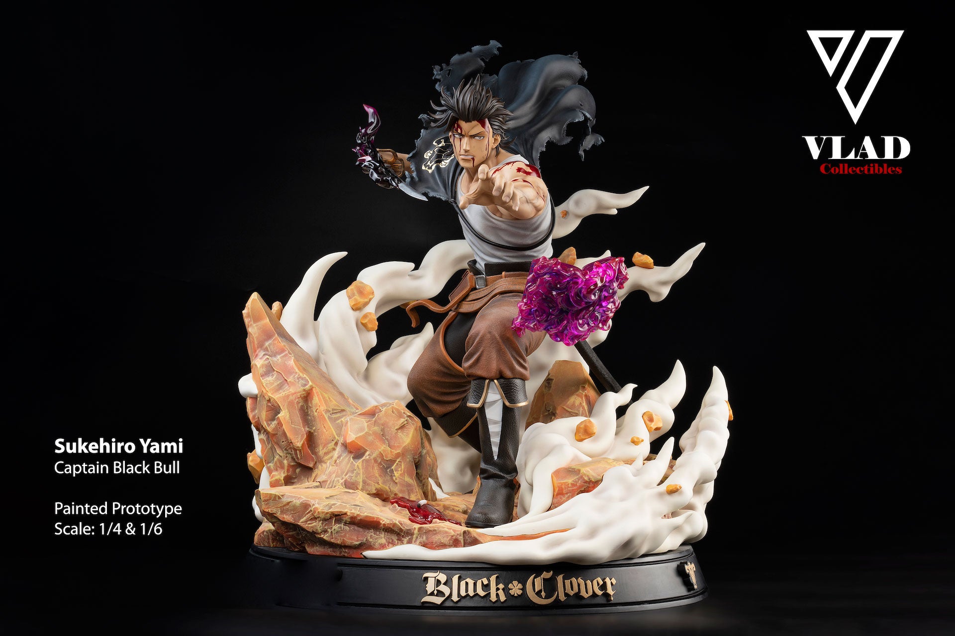1/6 & 1/4 Scale Captain Black Bull Yami Sukehiro - Black Clover Resin ...