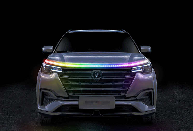 Car Hood LED Light Bar New Start Scanning Streamer Light Hood Light ...