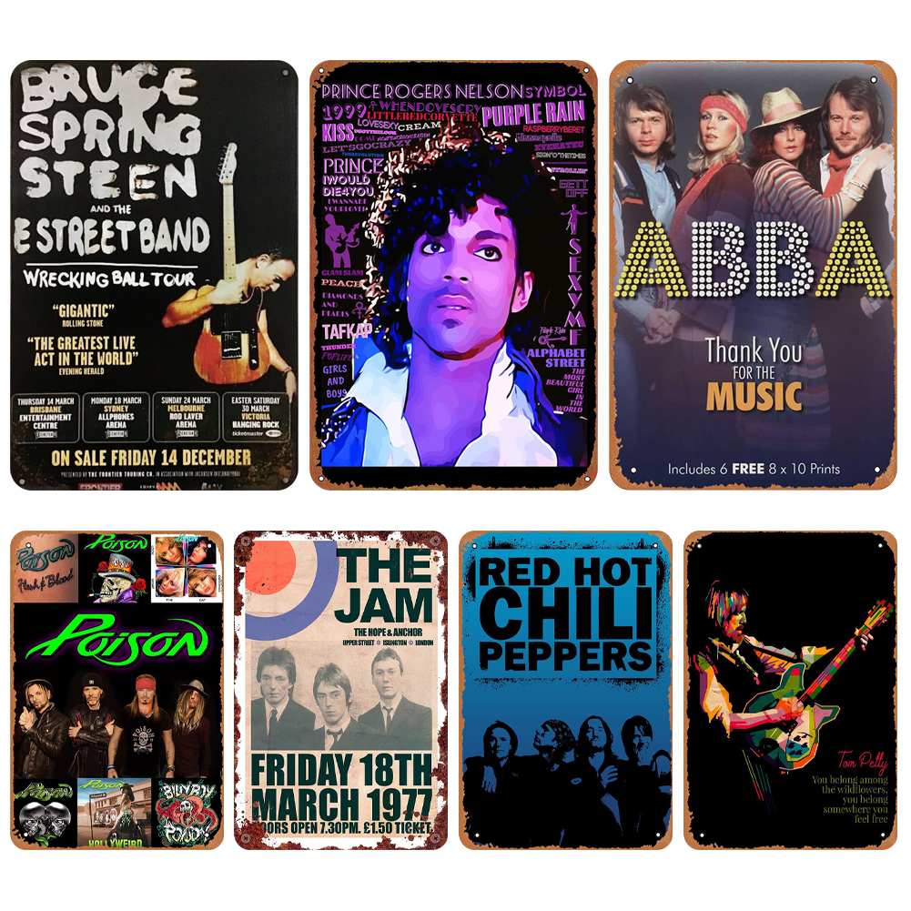 (Multi Style)Band - Metal Tin Signs(8*12Inch)