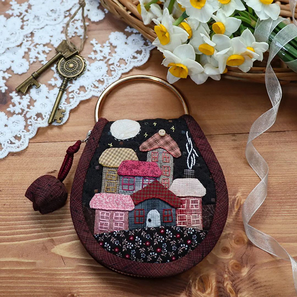 Tiny House Key Organizer Pouch Sewing Template - With Instructions